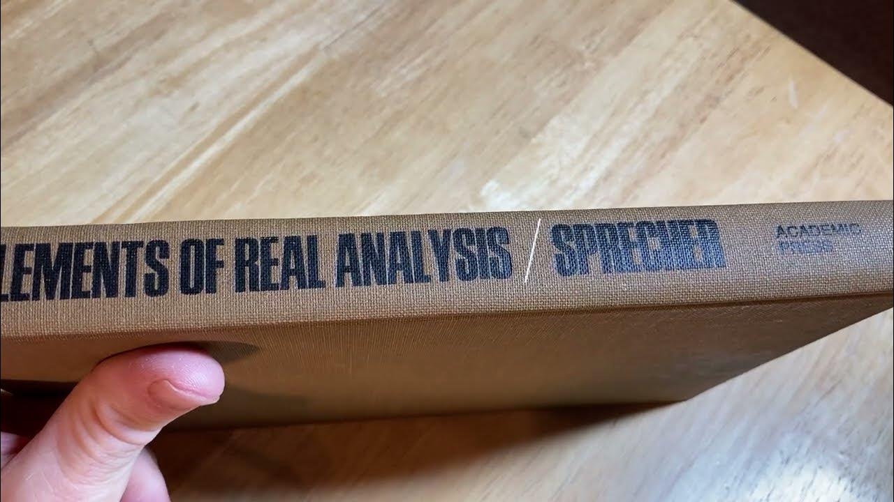 A Book For Learning Real Analysis - YouTube