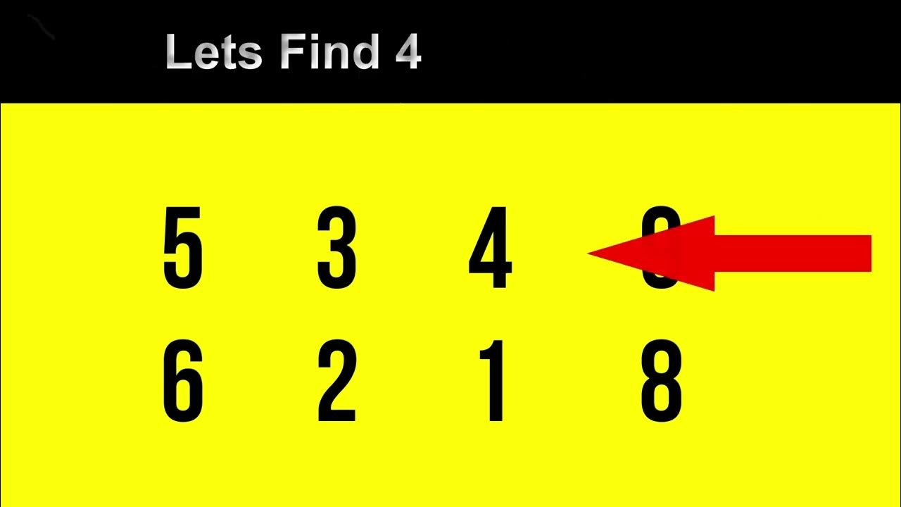 Lets Find 123 Quiz - YouTube