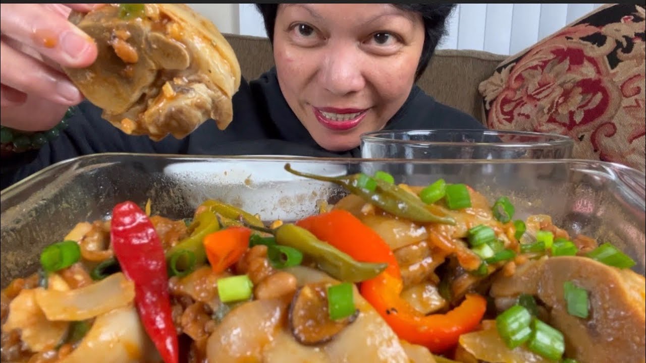 SPICY BALBACUA MUKBANG | CEBU DISH | FILIPINO FOOD | MUKBANG ...