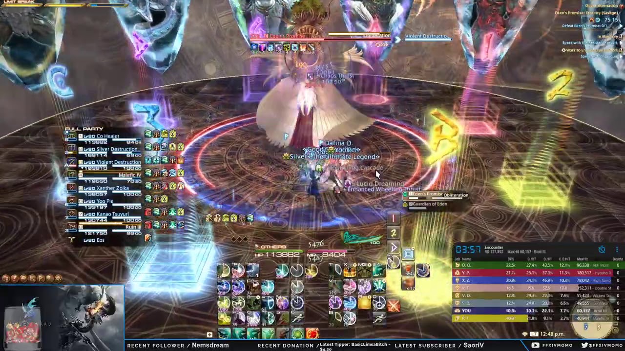 【FFXIV】Eden's Promise Clear [E12S] ~ Scholar POV - YouTube