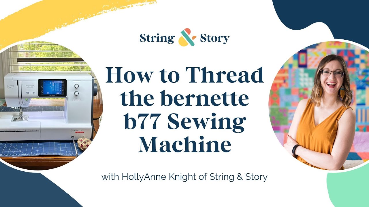 How to Thread the bernette b77 Sewing Machine - YouTube