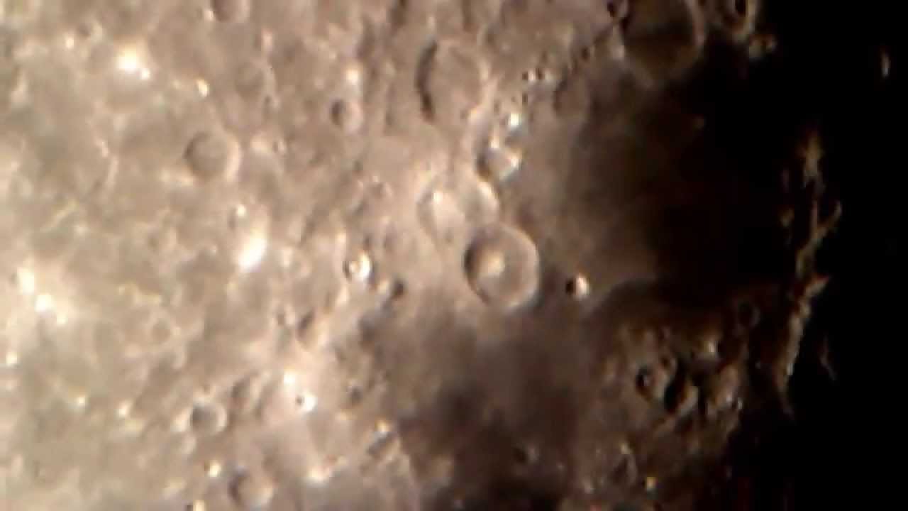 Moon via telescope. Mare Nectaris, Teophilus & Cyrillus - YouTube