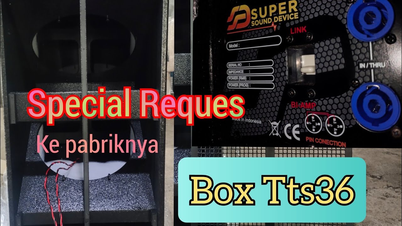Box tts36 - special buat main 2,7 ohm - YouTube