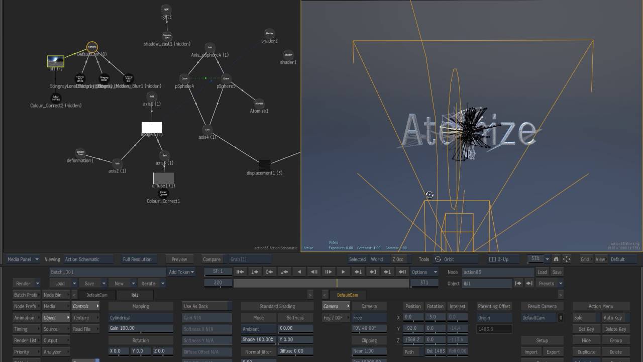 Atoms in Autodesk Flame Premium part 1 - YouTube