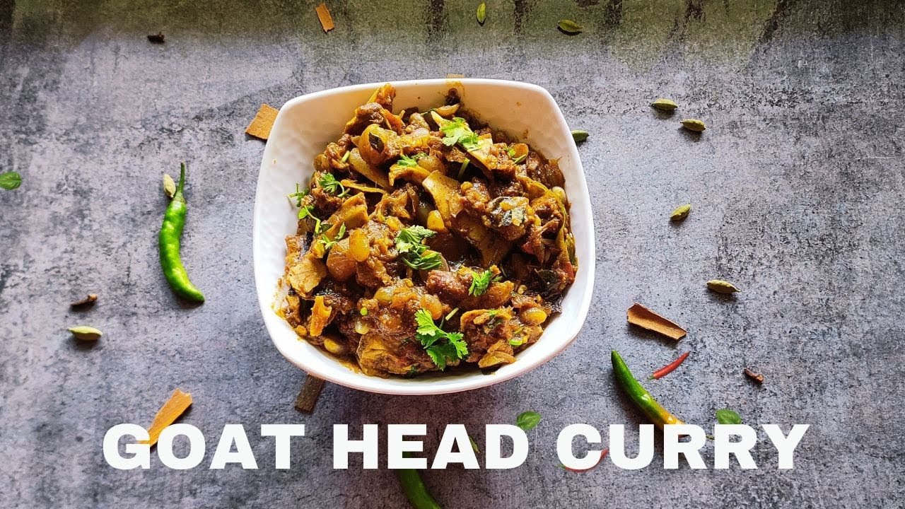 Goat Head Curry | How to Cook Goat Head Curry | Jenim Foods - YouTube