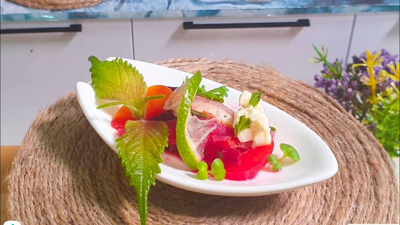 How to Make Steamed Red Snapper with Beetroot ! A Romantic Dinner for ...