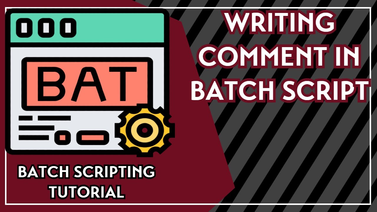 Writing Comment In Batch Scripting Youtube 2832