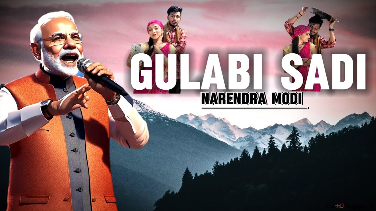GULABI SADI Song Narendra Modi Ai Cover | Gulabi Sadi Song #gulabisadi ...