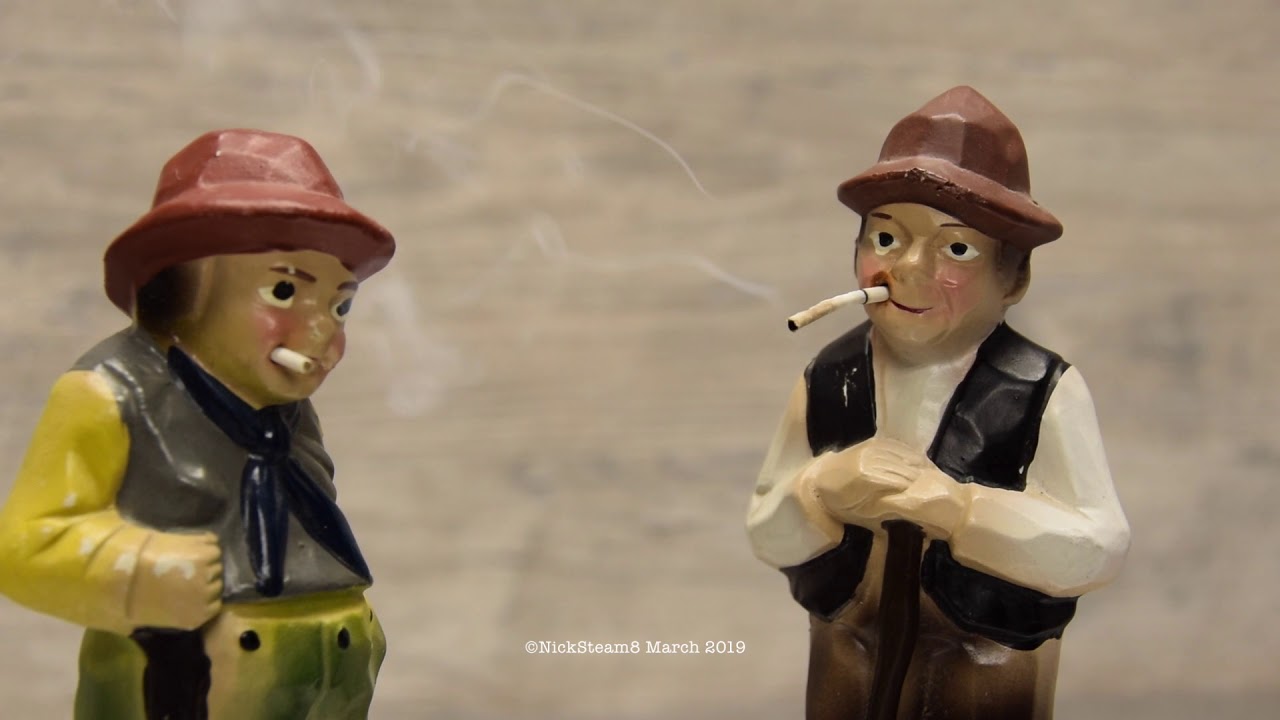 Vintage Smoking Figures - YouTube