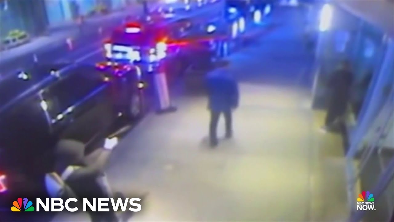 Surveillance video shows fatal shooting of UnitedHealthcare CEO - YouTube