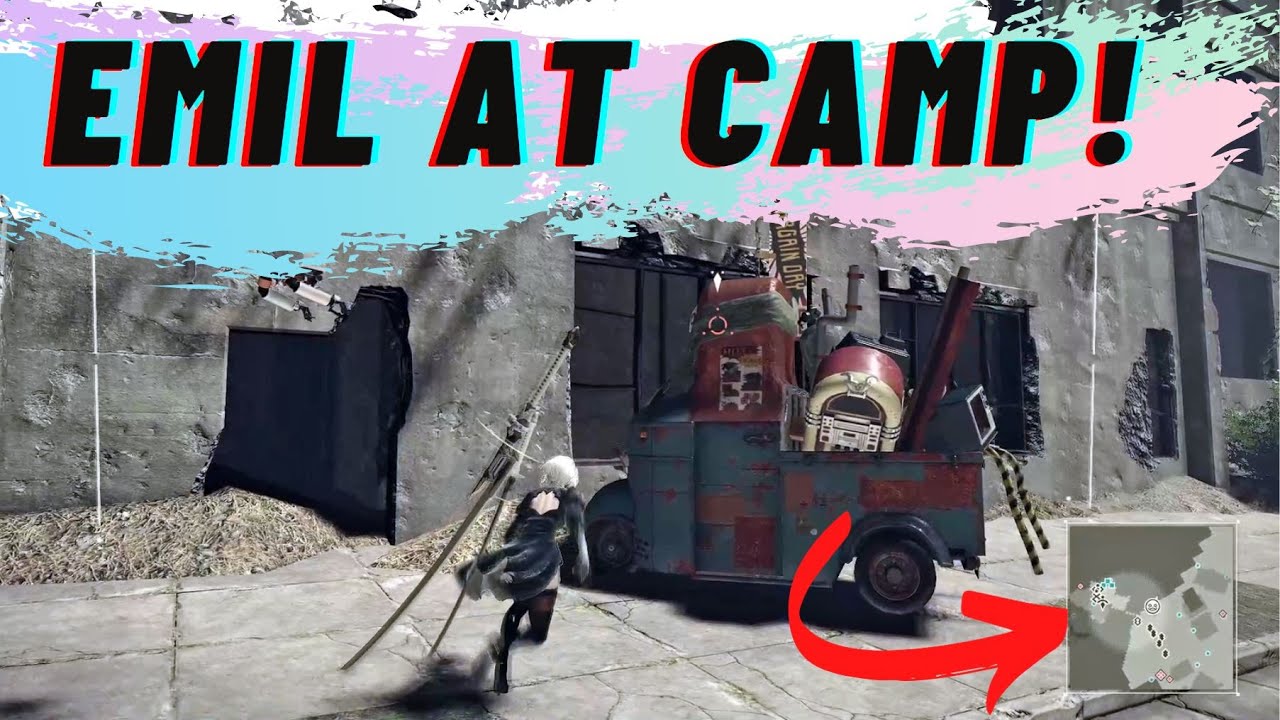 Nier Automata | How to get Emil's Shop to appear next to the resistance ...