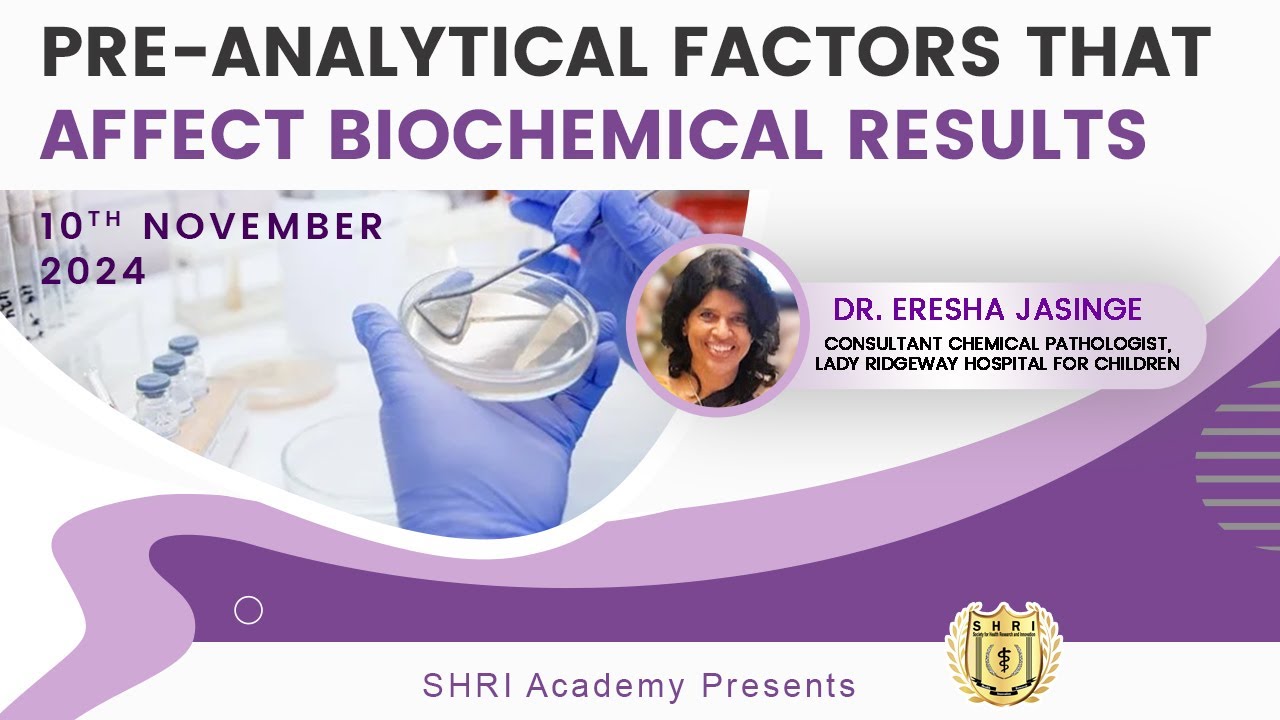 Pre - analytical Errors that Affect Biochemical Tests - Dr. Eresha ...