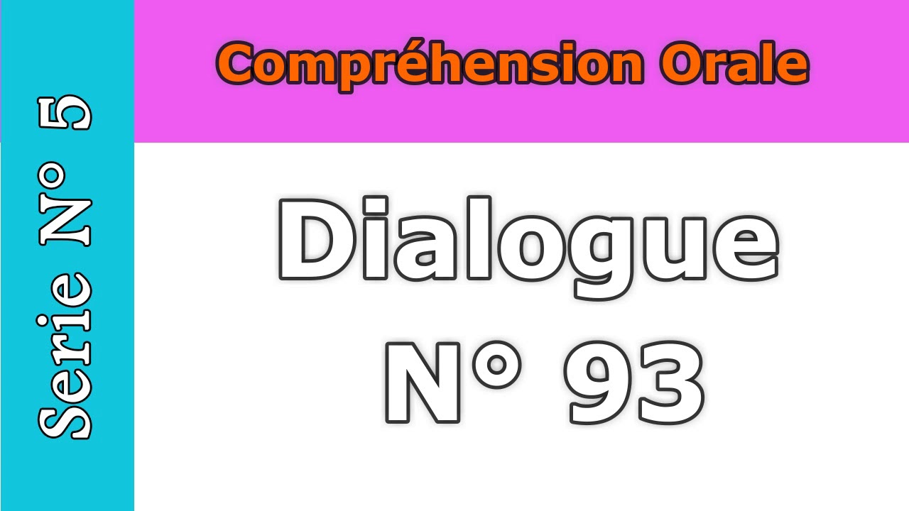 apprendre le français avec des petits dialogues serie N° 5 - YouTube