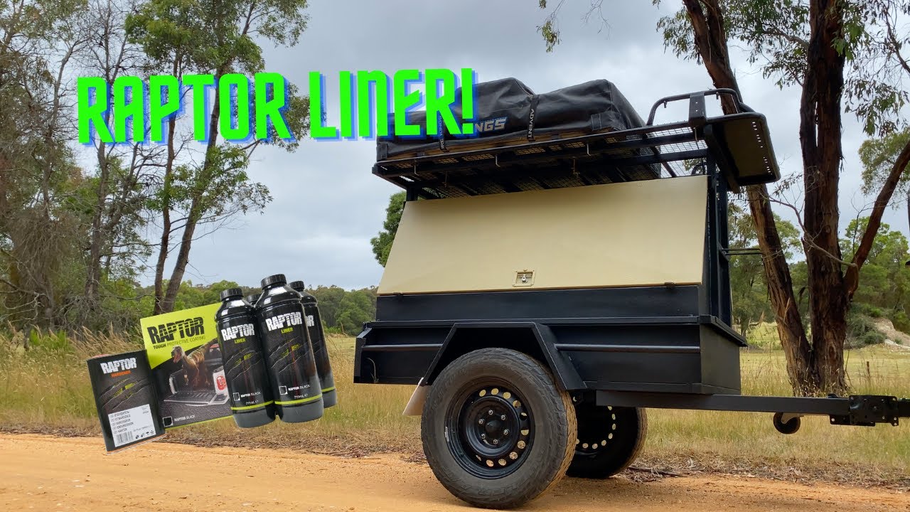 Painting My Entire Camper With Upol Raptor Liner - DIY - YouTube