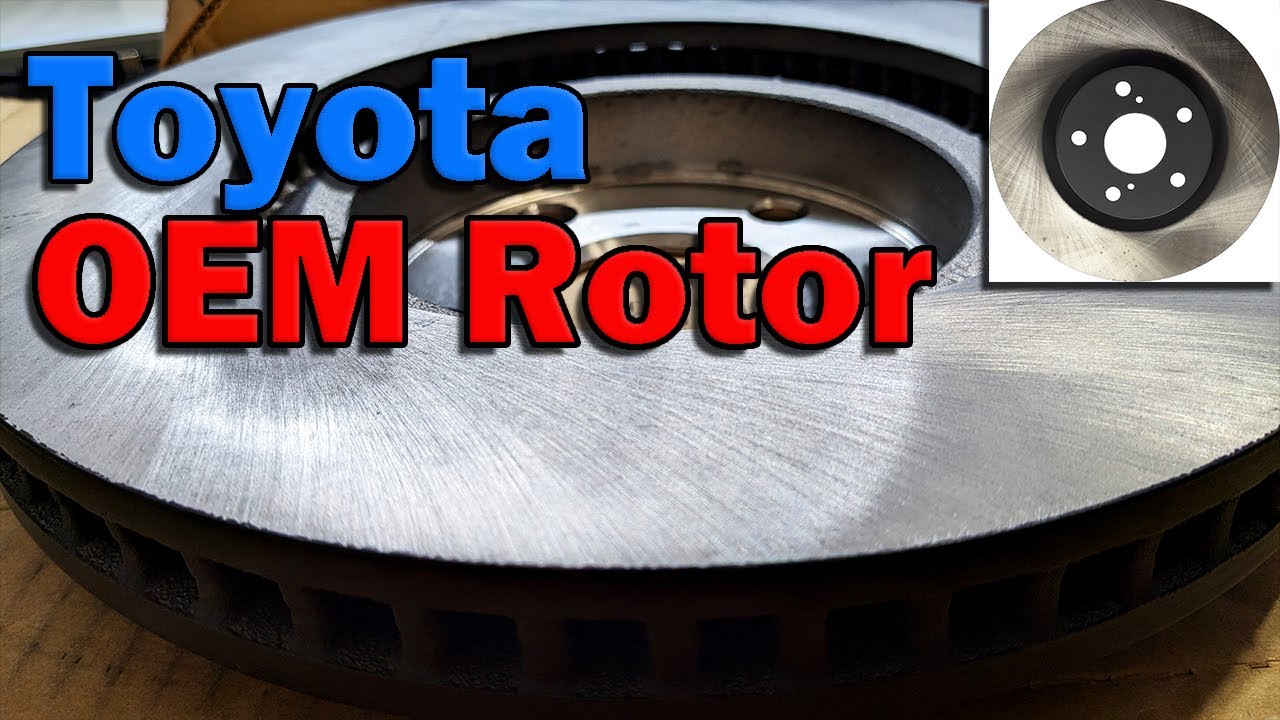 Genuine OEM Toyota Front Rotors for 2017 Rav4 - Overview and Tips - YouTube