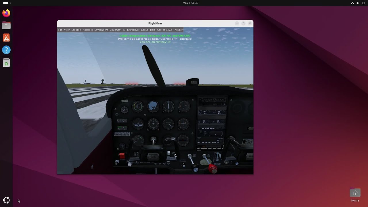 How to install Flightgear on Ubuntu 24.04 - YouTube