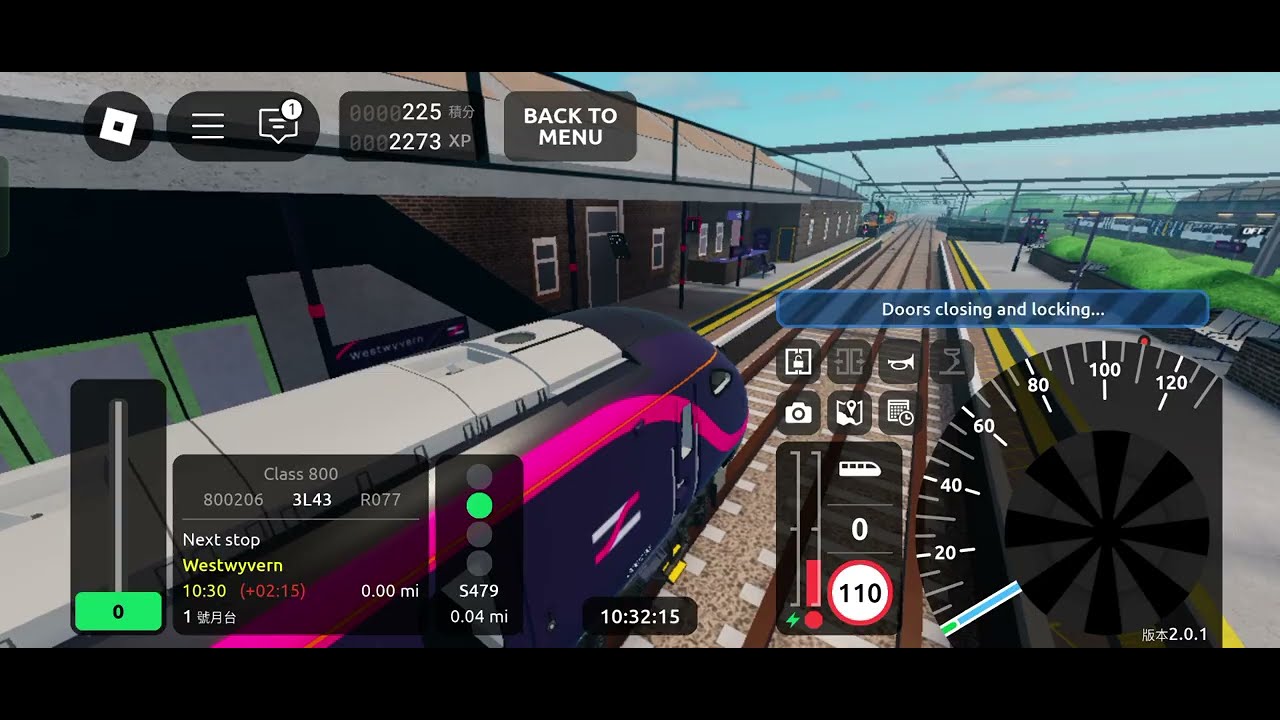 [Roblox] Stepford地鐵 Express Class800(206)(SC→Llyn) Westwyvern→ ...