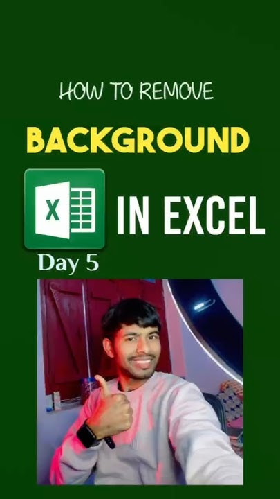 How to remove background in Excel 😱 .#excel #exceltricks #excelhacks #exceltips #tech #reels # ...
