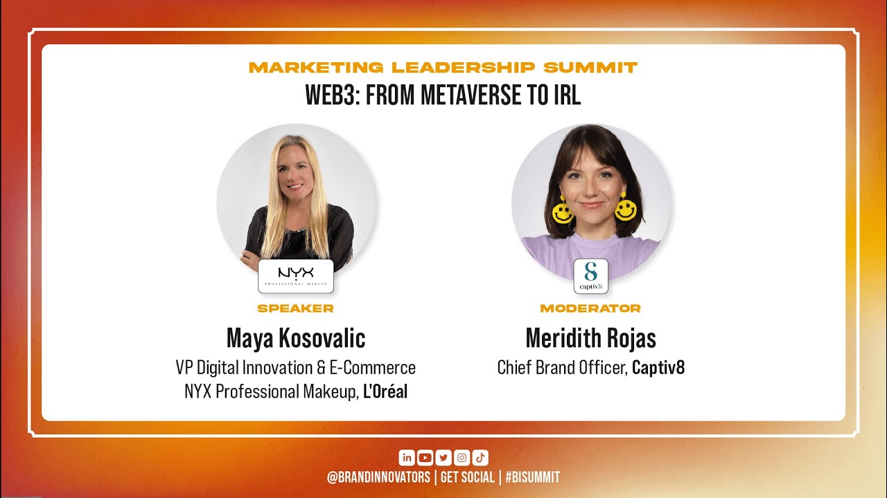 Maya Kosovalic, VP Innovation & E-Commerce, NYX by L'Oréal at the BI Marketing Leadership Summit ...