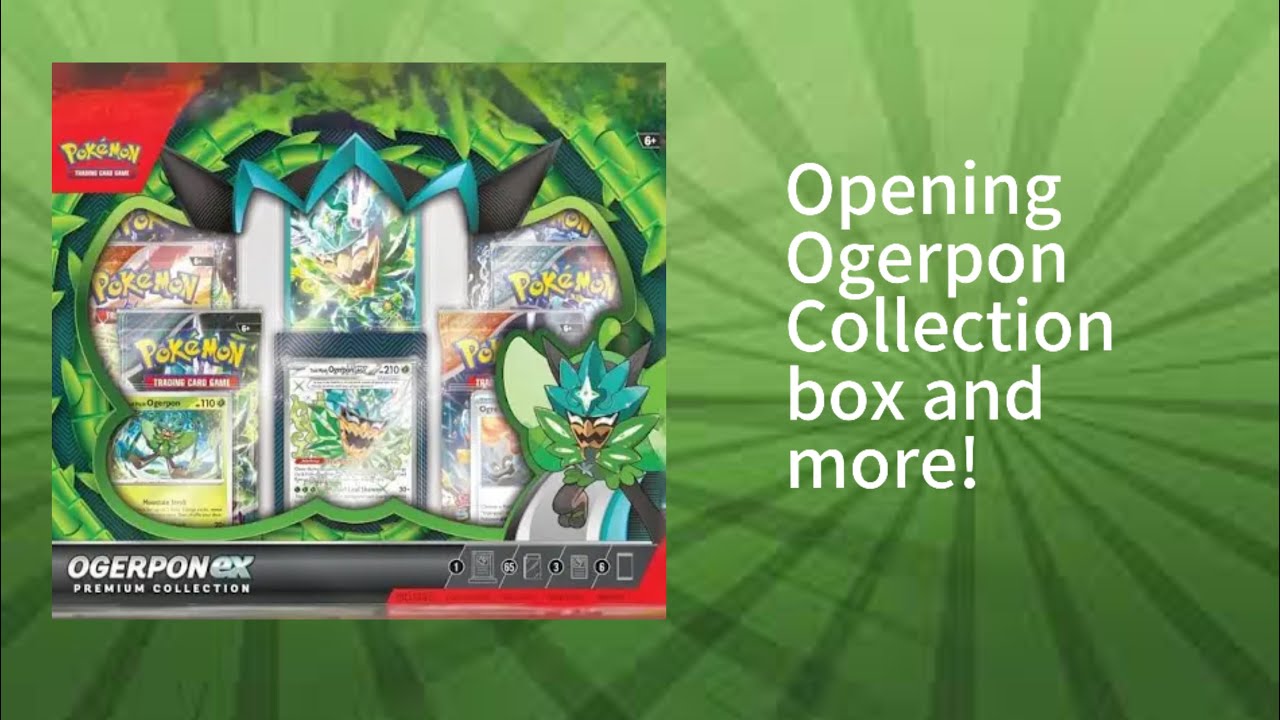 Opening Ogerpon Collection box and more with my family! - YouTube