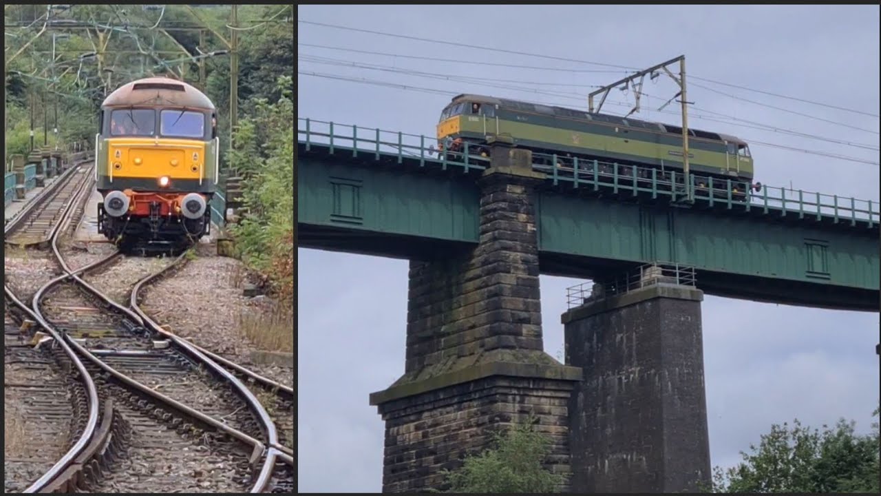Heritage diesel on historic viaduct: 47830 visits Dinting & Glossop ...