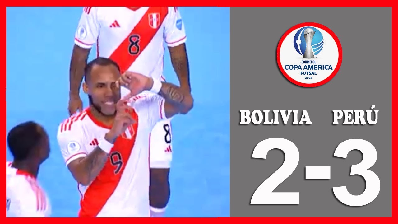Copa America de Futsal 2024... Bolivia vs Perú⚽⚽RESUMEN DE GOLES...⚽⚽ ...