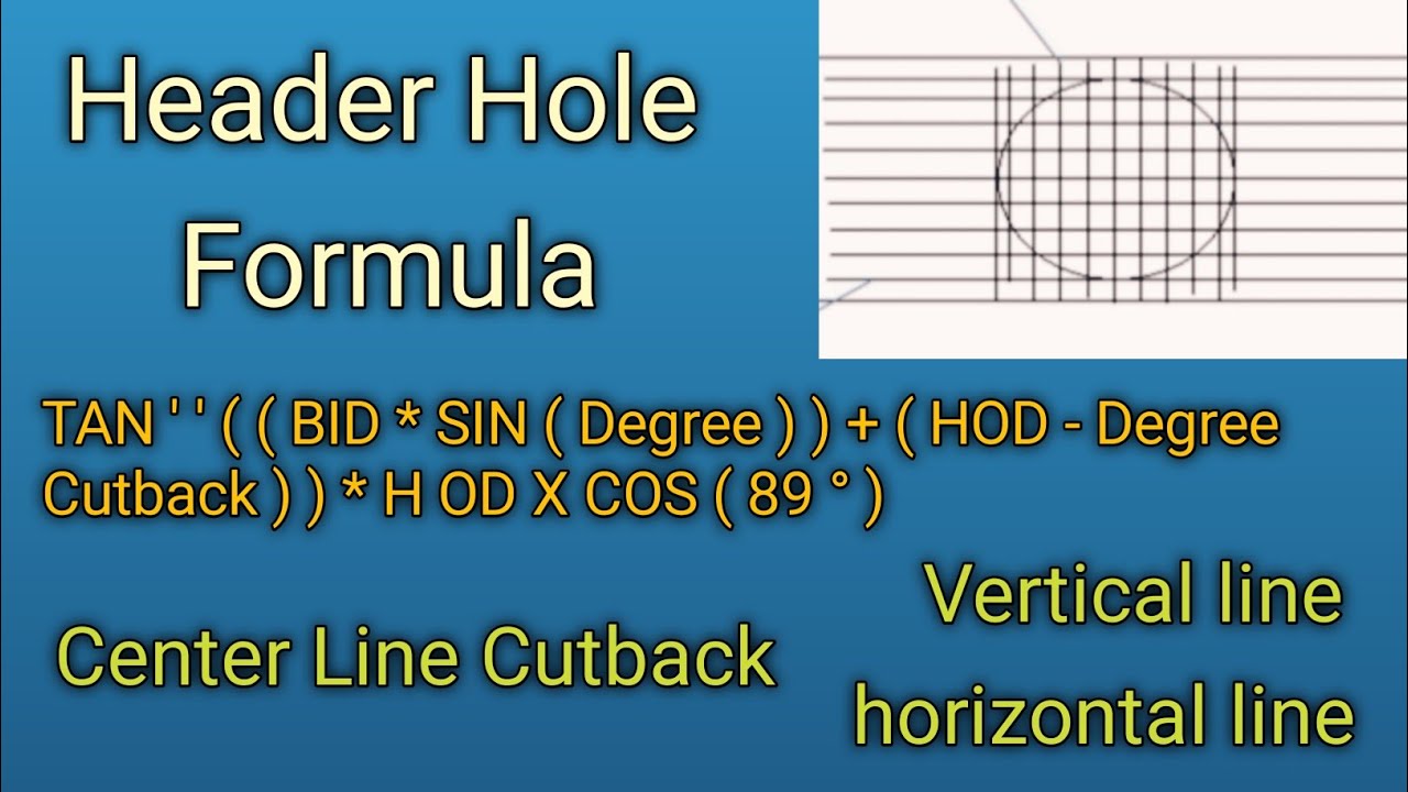 Lateral Ka Header Hole Marking Formula With Scientific Calculator Easy ...