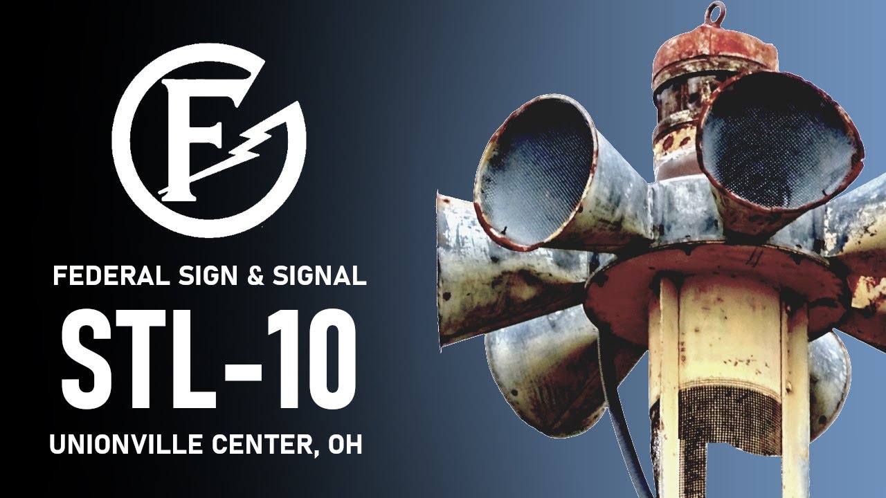 Federal Signal STL-10 Tornado Siren Test - Short Alert - Unionville ...