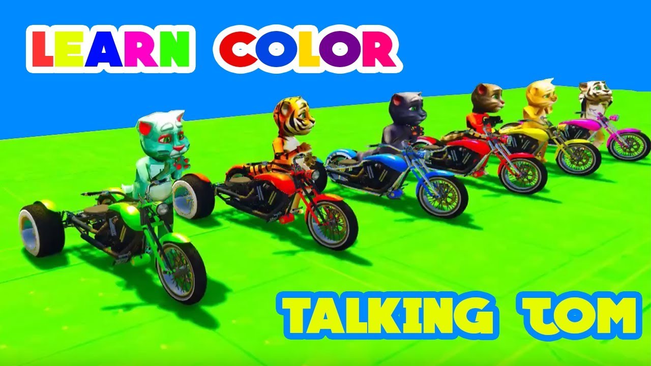 Learn colors with Talking Tom colors for Kids Children Baby Play Videos ...