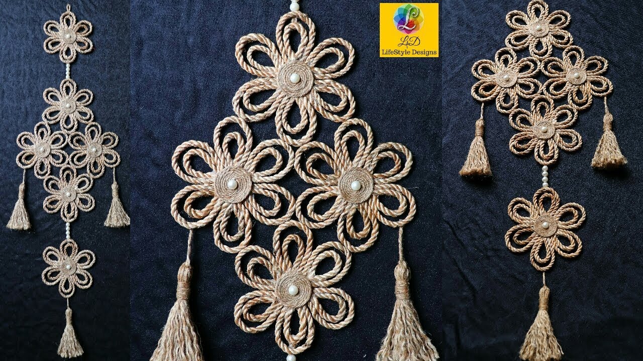 DIY Easy Room Decor Jute Wall Hanging Showpiece Making Using Jute diy-easy-room-decor-jute-wall-hanging-showpiece-making-using-jute