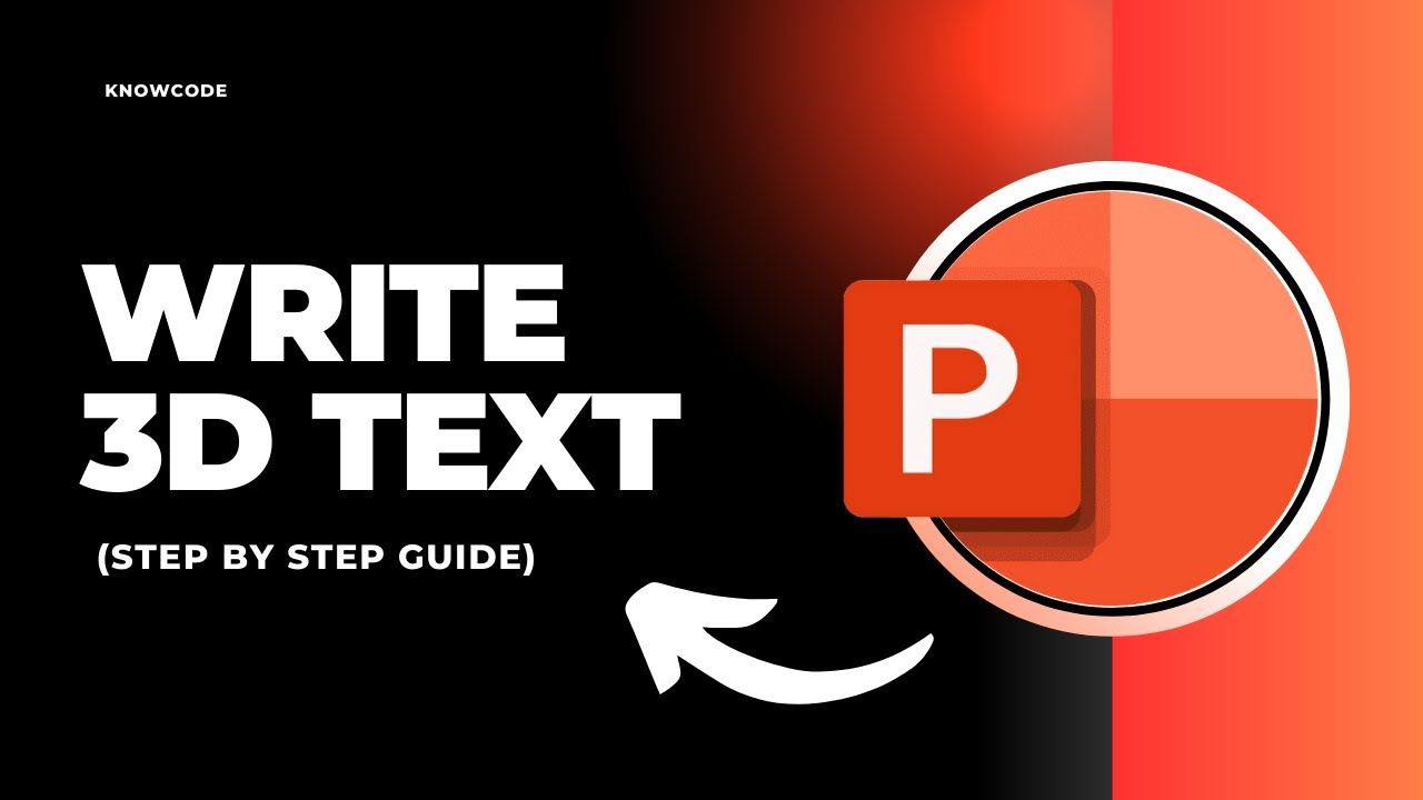 How to write 3d text in MS PowerPoint (Quick And Easy) - YouTube