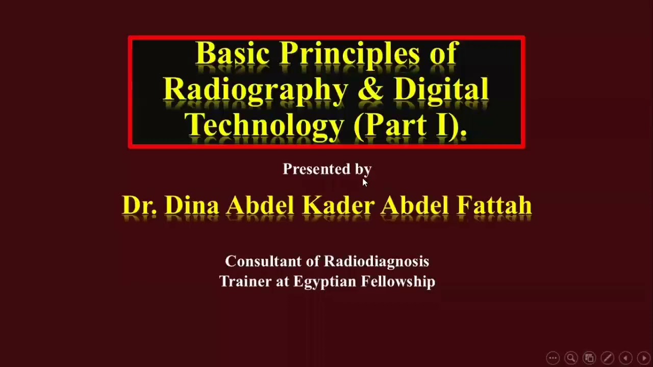 basic principles of radiography & digital technology الجزء الأول - YouTube