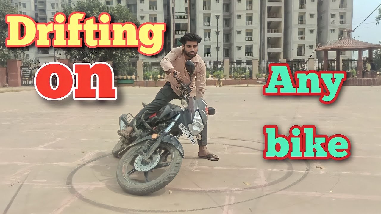 Learn Drifting || in lower 110 cc bike how to Learn Drifting on ...