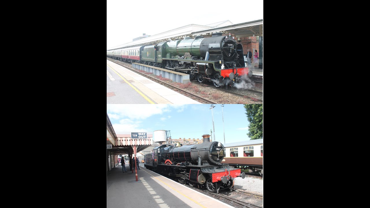 46100 'Royal Scot' The Torbay Express & 7827 'Lydham Manor' Powers up ...