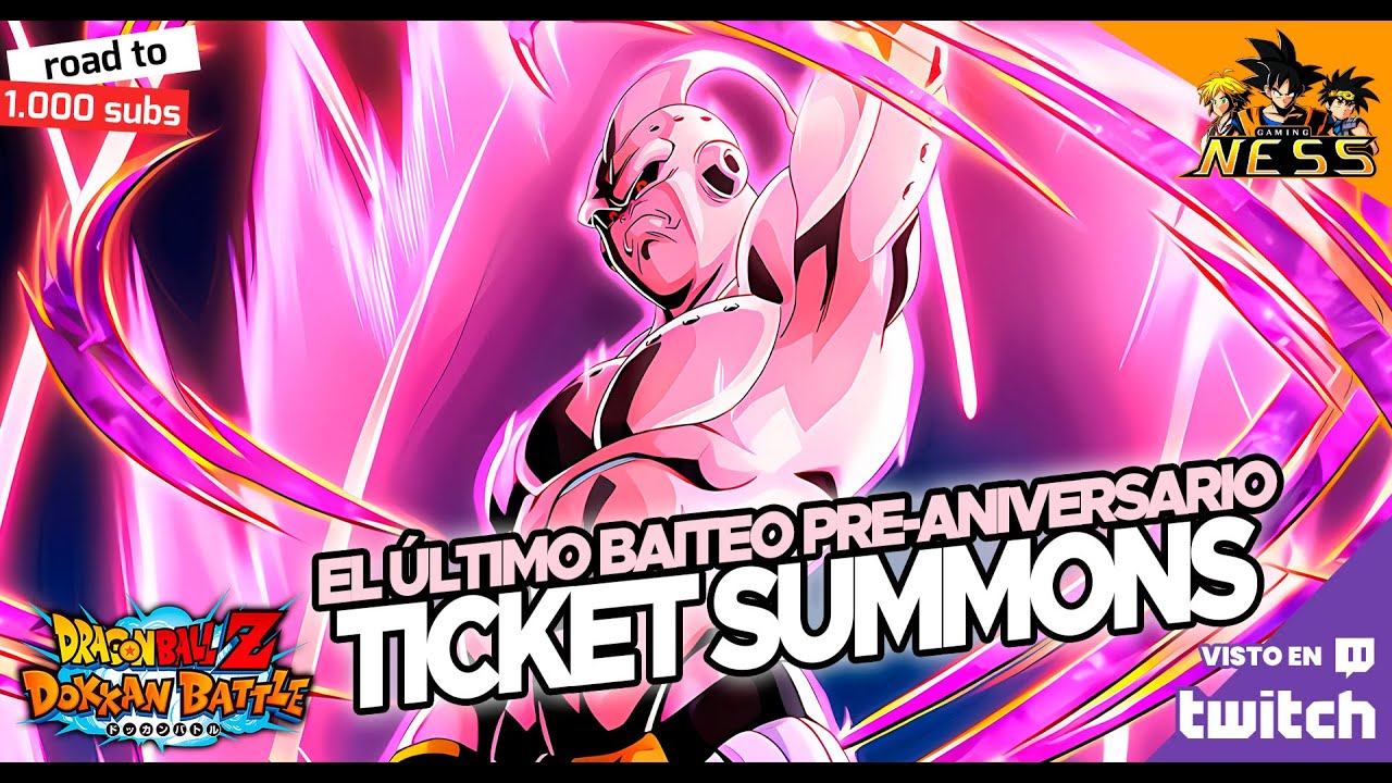 🐉 DOKKAN BATTLE | 🤔 ¡EL ÚLTIMO BAITEO PRE-ANIVERSARIO! SUPER BUU AGL LR TICKET SUMMONS - YouTube