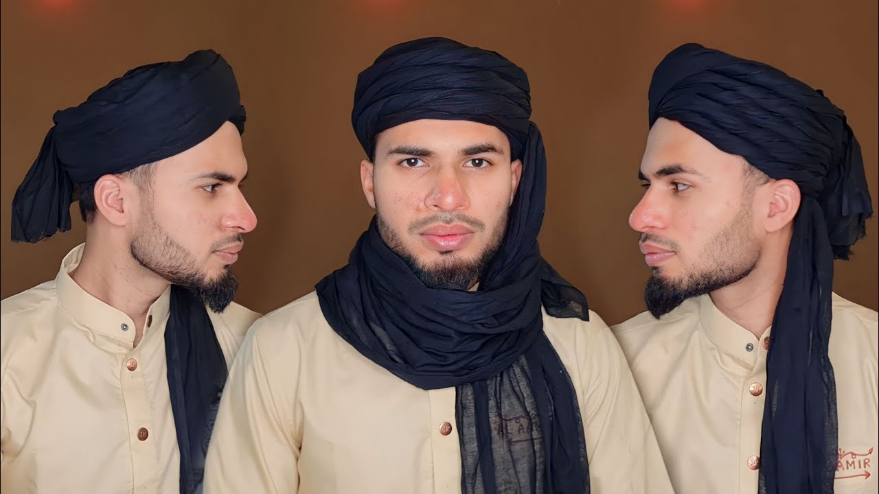AMAMAH 3 Styles | Imama Sharif Kaise Bandhe | Islamic Turban tutorial ...