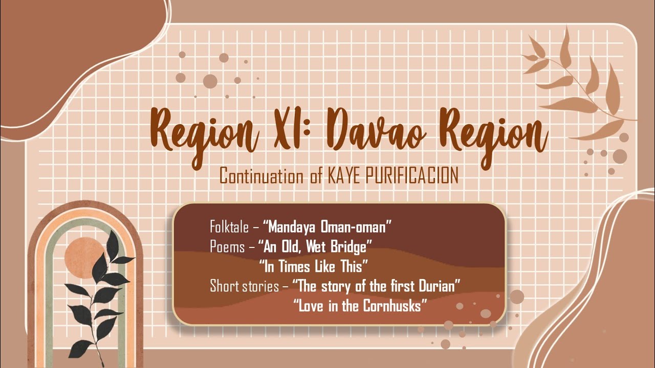 REGION XI: DAVAO REGION (REPORT) - YouTube