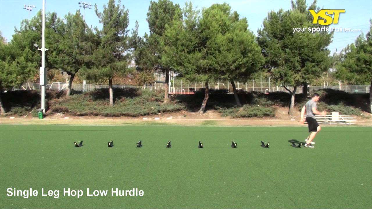 Single Leg Hop Low Hurdle - YouTube