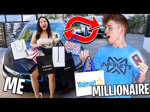 Swapping CREDIT CARDS With A MILLIONAIRE For 24 HOURS! ft. Infinite Lists