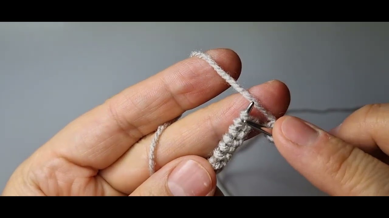 3. How to knit facial loops. - YouTube