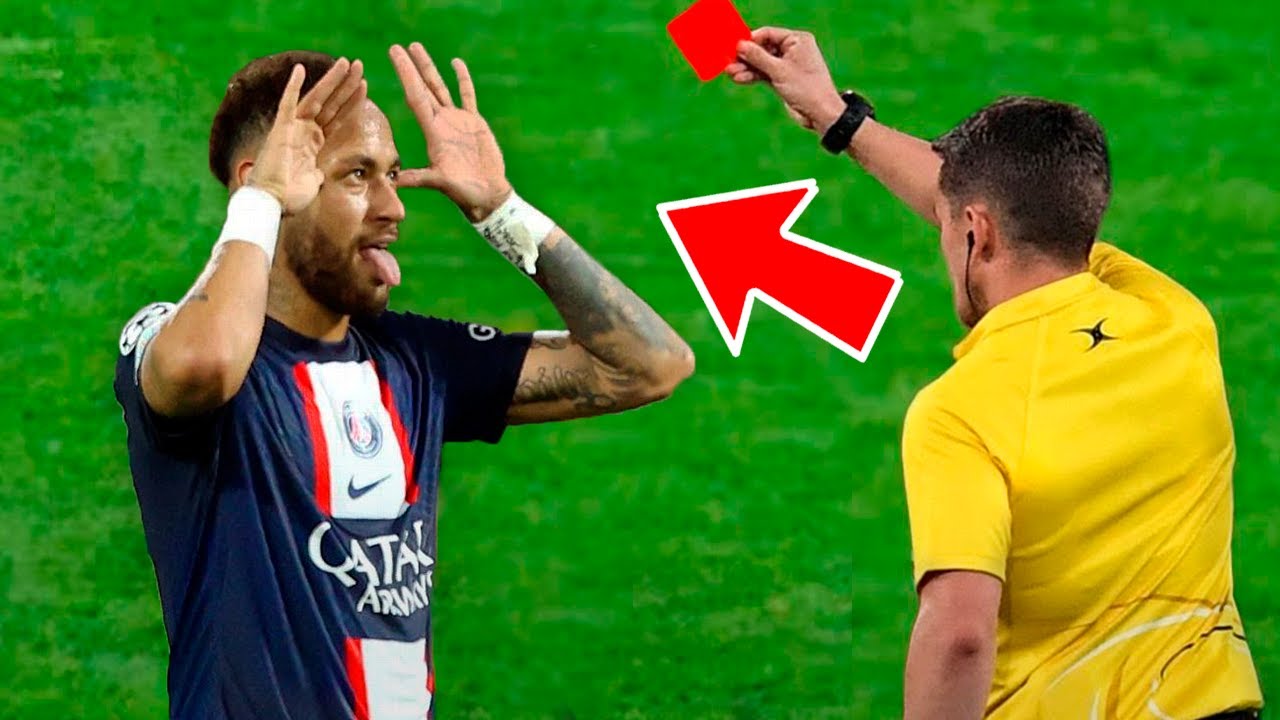 Funny Red Card Moments in Football - YouTube