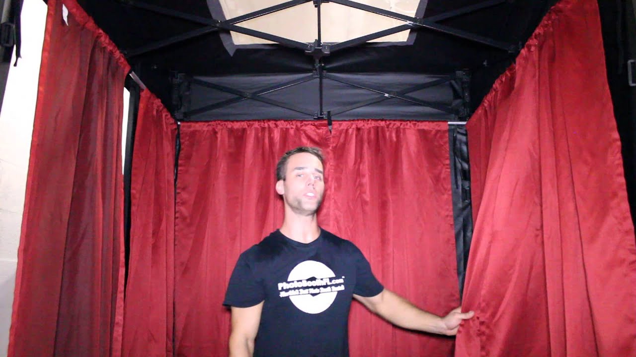 Setting Up The Photo Booth Curtains - YouTube