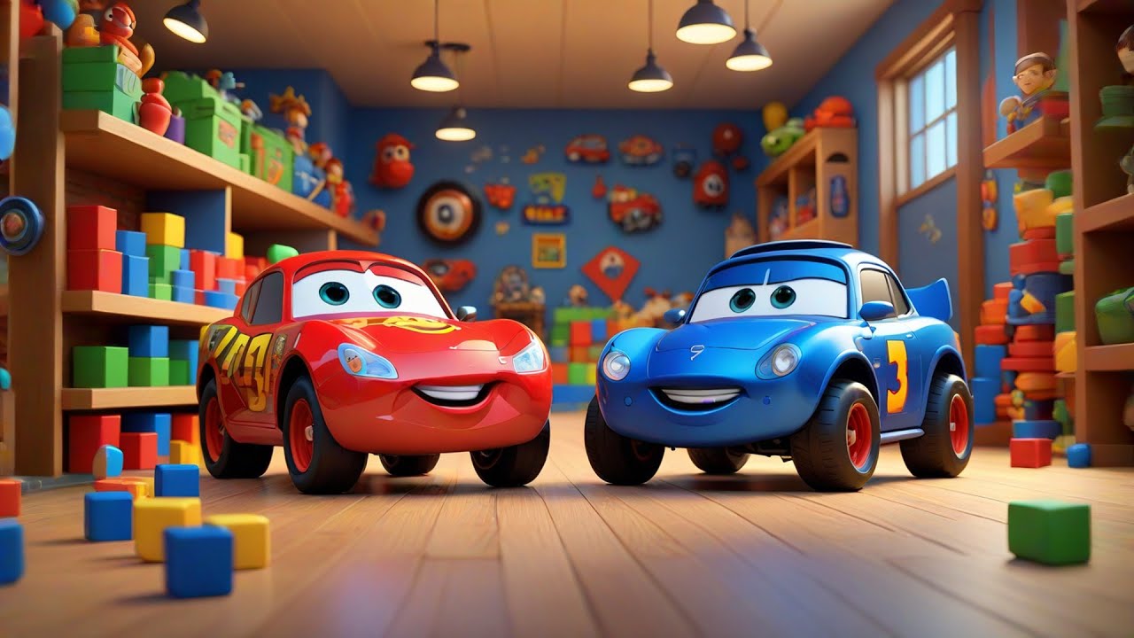 Four Wind-Up Cars Zoom Zoom Zoom | Fast and Fun Car Song for Kids ...