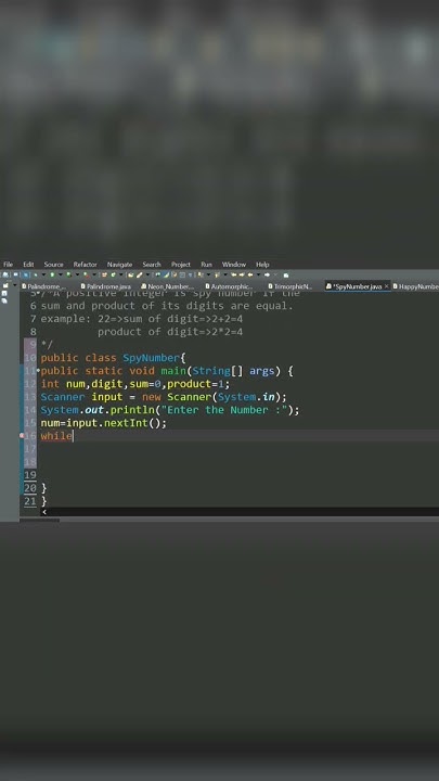 Check The Number is a Spy Number or not using Java..... #Java#programming #coding #SpyNumber ...