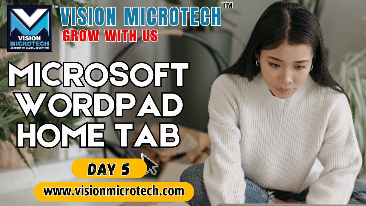 Microsoft WordPad View Tab | Day 5 | WordPad Tutorial Series | VISION MICROTECH | GROW WITH US ...