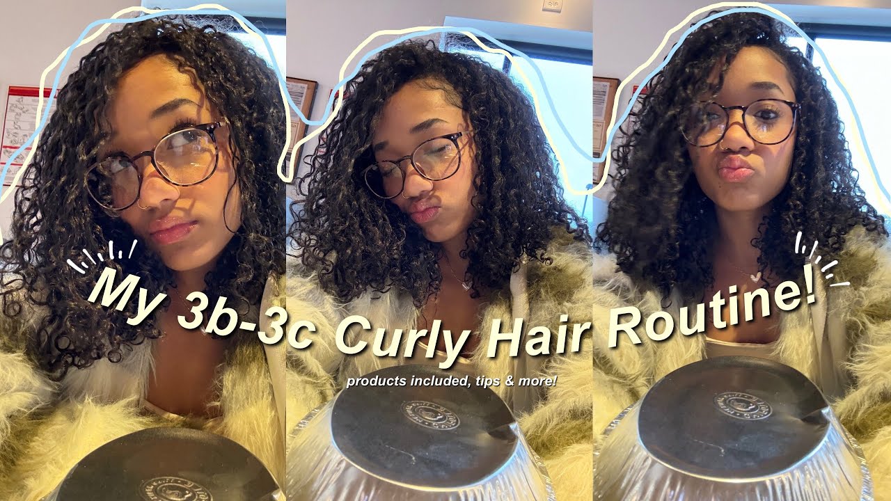 MY CURLY HAIR ROUTINE for 3b-3c hair! | Keyoríe Eliaña - YouTube