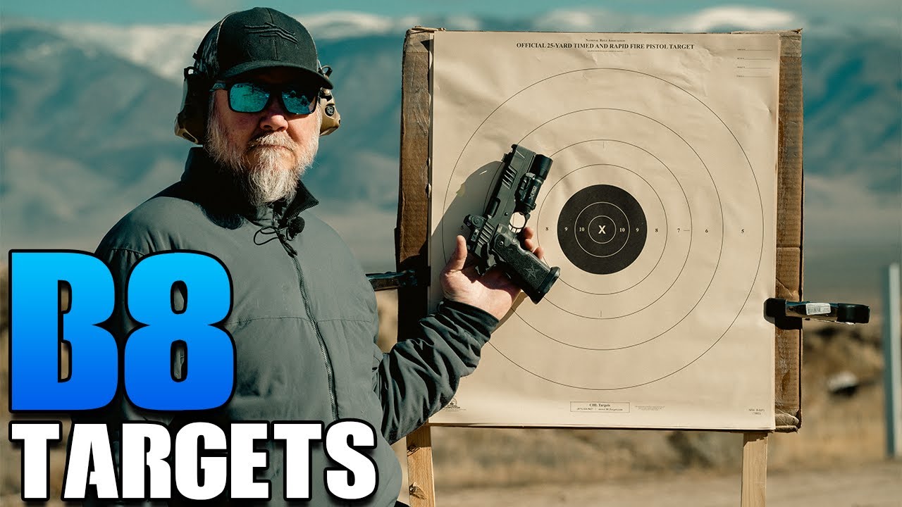 Range Day Pistol Fundamentals And B8 Targets YouTube