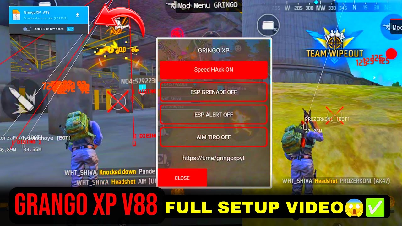 GRINGO XP V88 | NEW UPDATE 2024 | 100% MOD MENU GRINGO XP V87 FREE FIRE ...