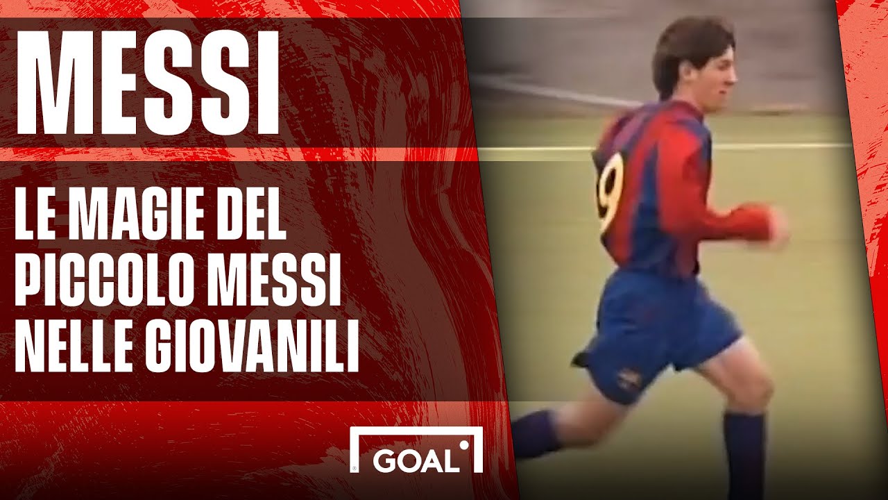 Come giocava il piccolo Messi: un fenomeno già nelle giovanili - YouTube