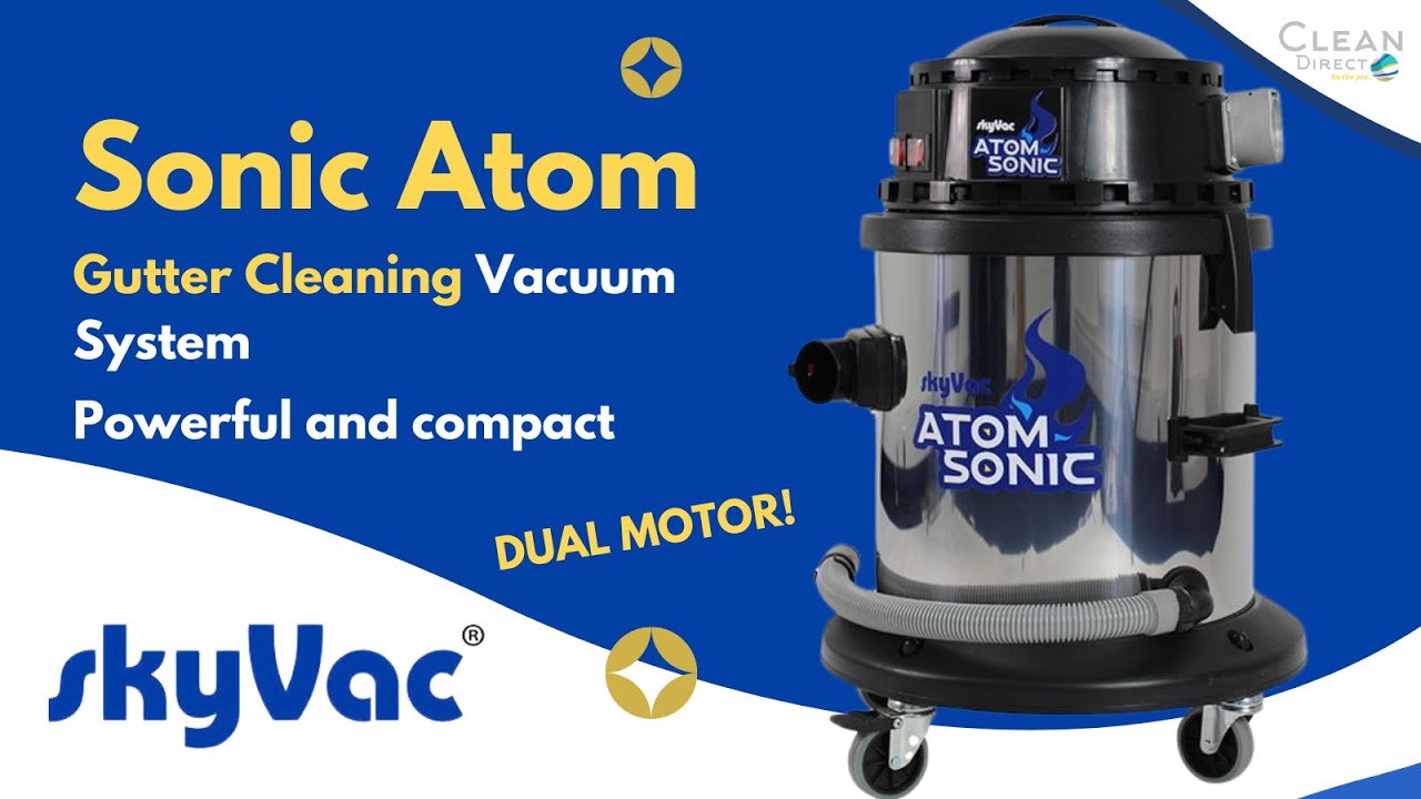 SkyVac Sonic Atom | Powerful and Compact! - Gutter Cleaning Vacuum System - YouTube